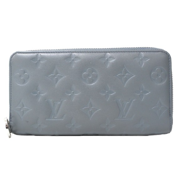 Louis Vuitton | Bags | Louis Vuitton Long Wallet Embossed Blue Glacier ...